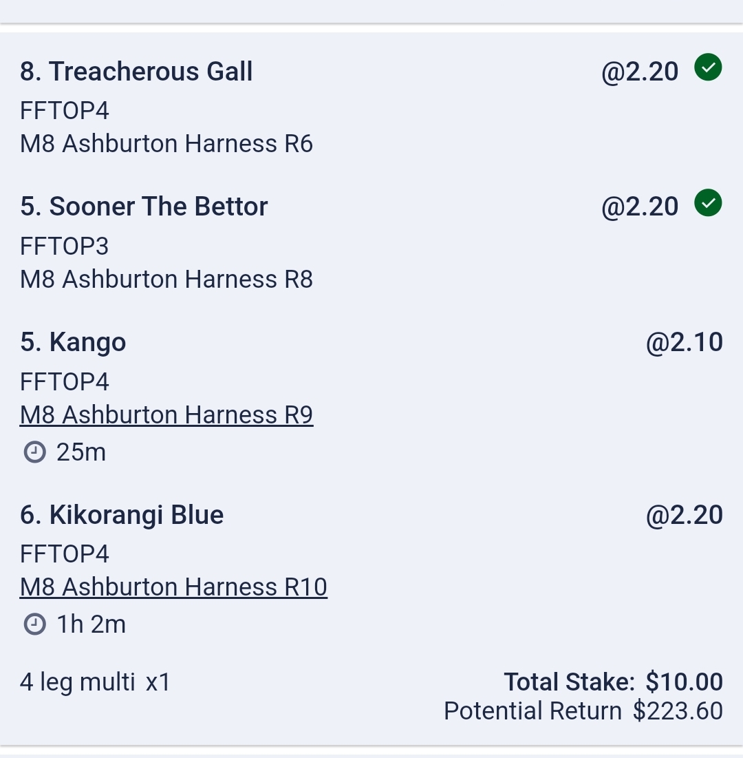 PICK 4 COMP Whaling at Ashburton Monday - Page 4 - Harness Cafe ...