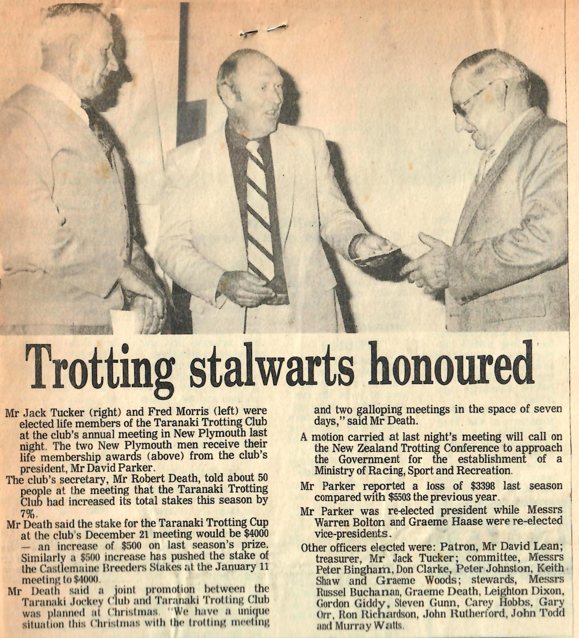 1984. - Harness Cafe - RaceCafe NZ's Premier Racing Community