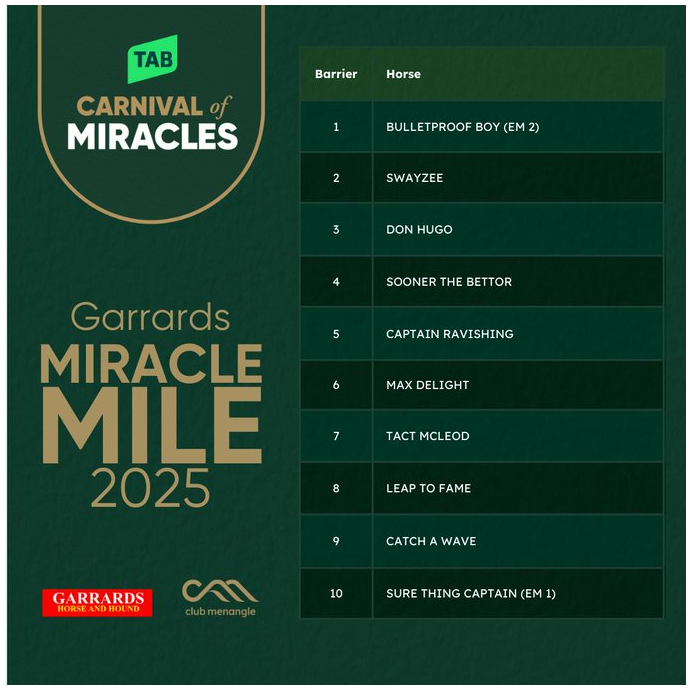 Miracle Mile 2025 - Page 2 - Harness Cafe - RaceCafe NZ's Premier ...